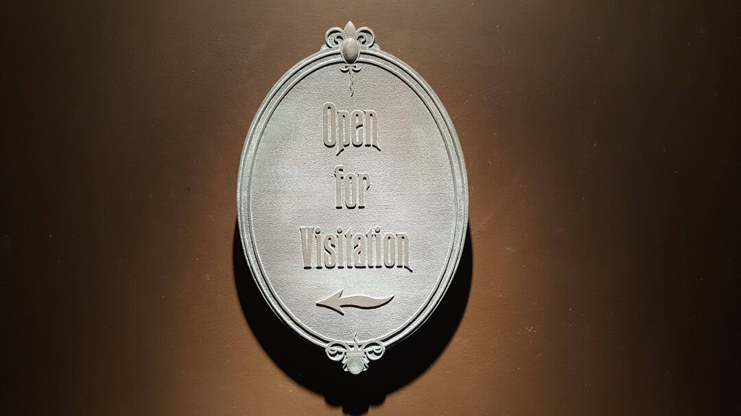 Haunted Mansion Open for Visitation Sign Replica - Etsy