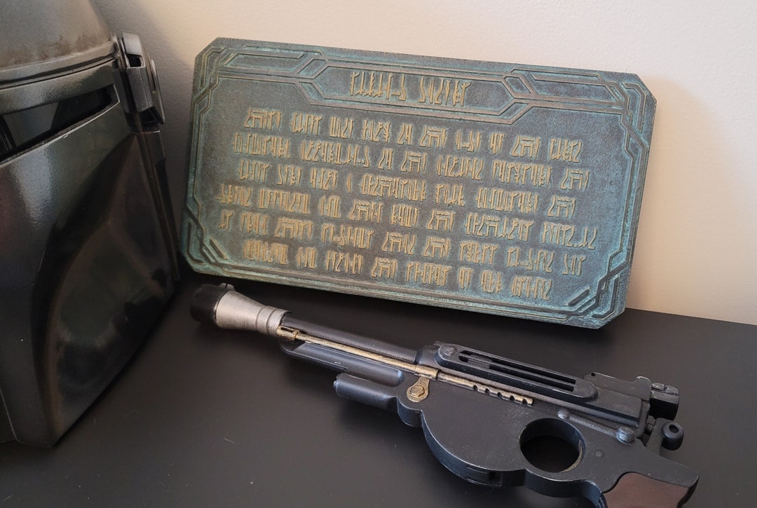 Living Waters Mythosaur Dedication Plaque With Aged Finish Mandalorian ...