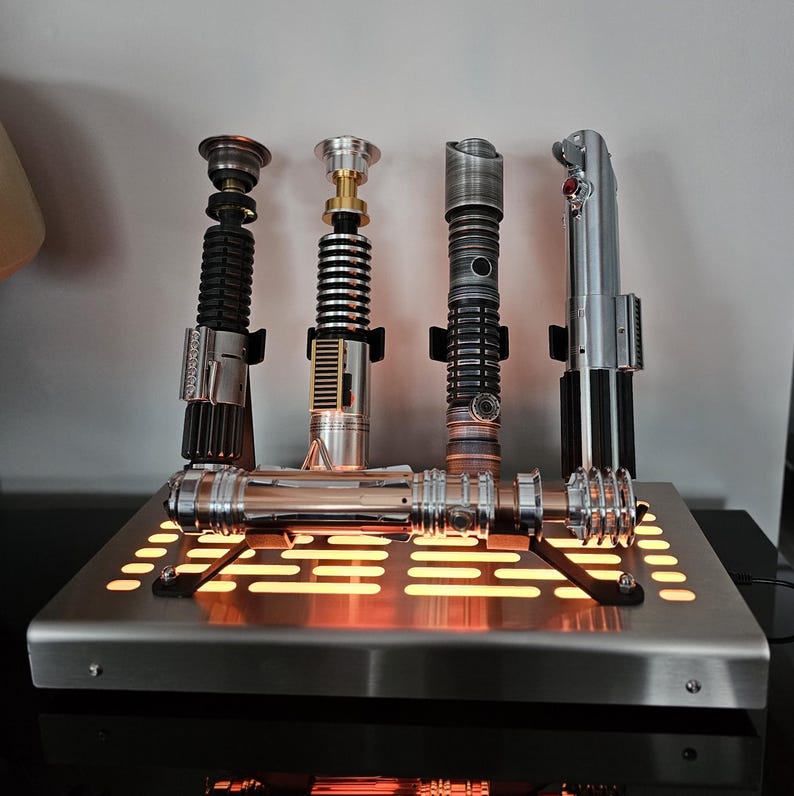 5 Lightsaber Display Stand Vertical & Horizontal With LED Lights - Etsy