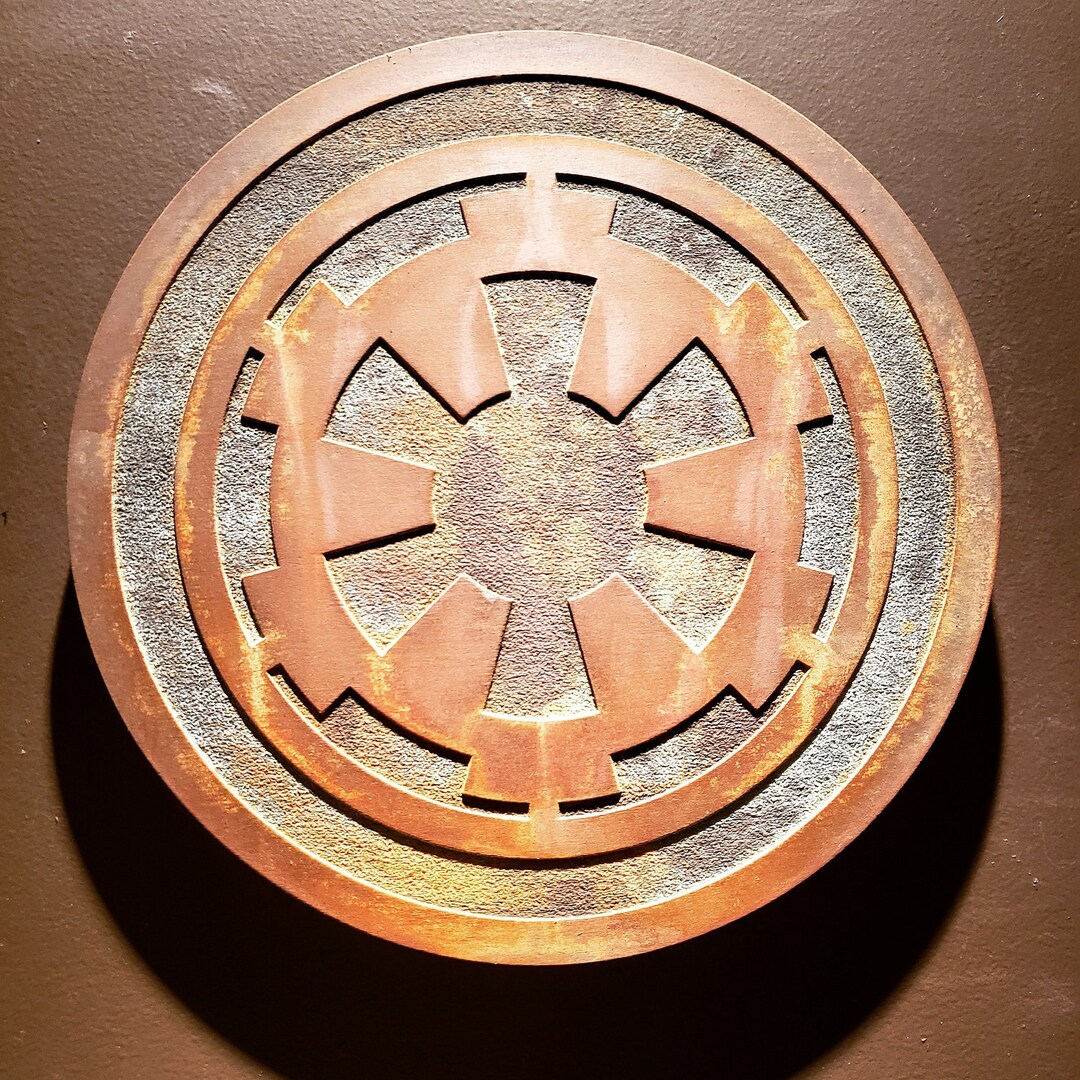 Galactic Empire Plaque Sign Rust Finish - Etsy