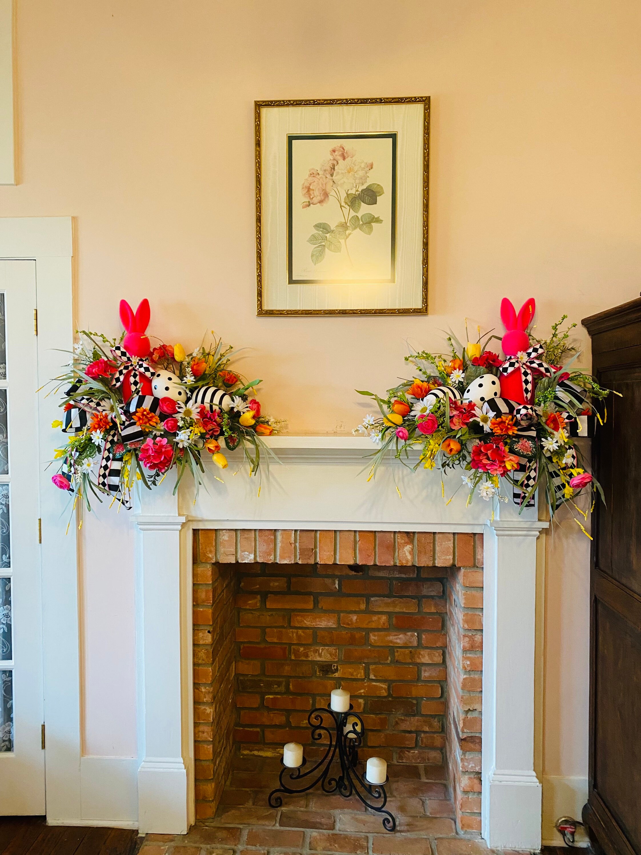 Easter Mantle Decor, Spring Mantle Decor, Spring Mantle Swags, Easter ...