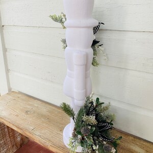 Christmas Nutcracker Centerpiece, Black and White Nutcracker ...