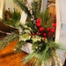 Cardinal Lantern Arrangement, Red Cardinal Centerpiece, Rustic Cardinal ...