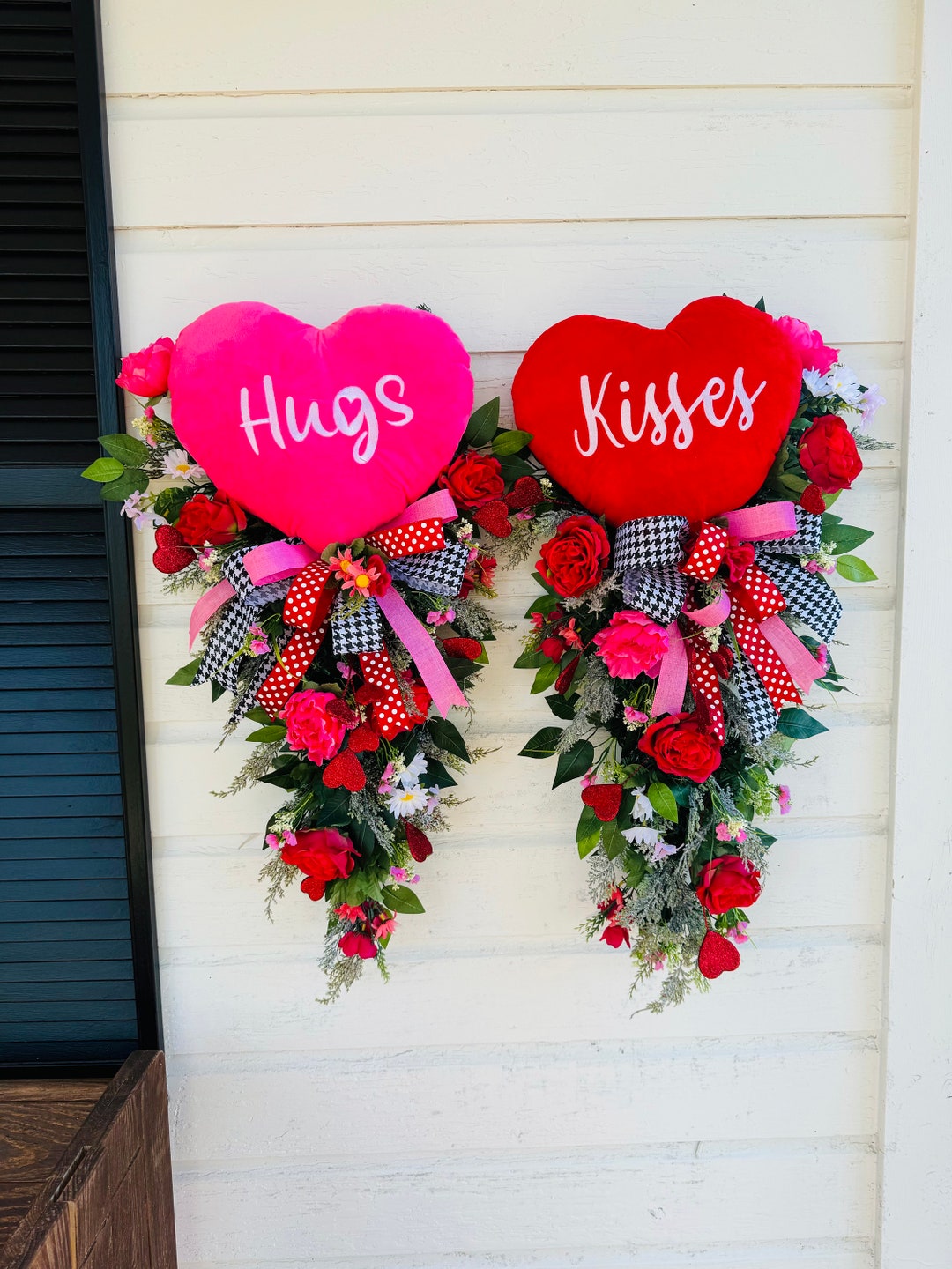Double Door Valentines Day Swags, Double Door Valentines Day Wreaths ...