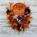 Halloween Wreath Trick or Treat Wreath Fall Wreath - Etsy