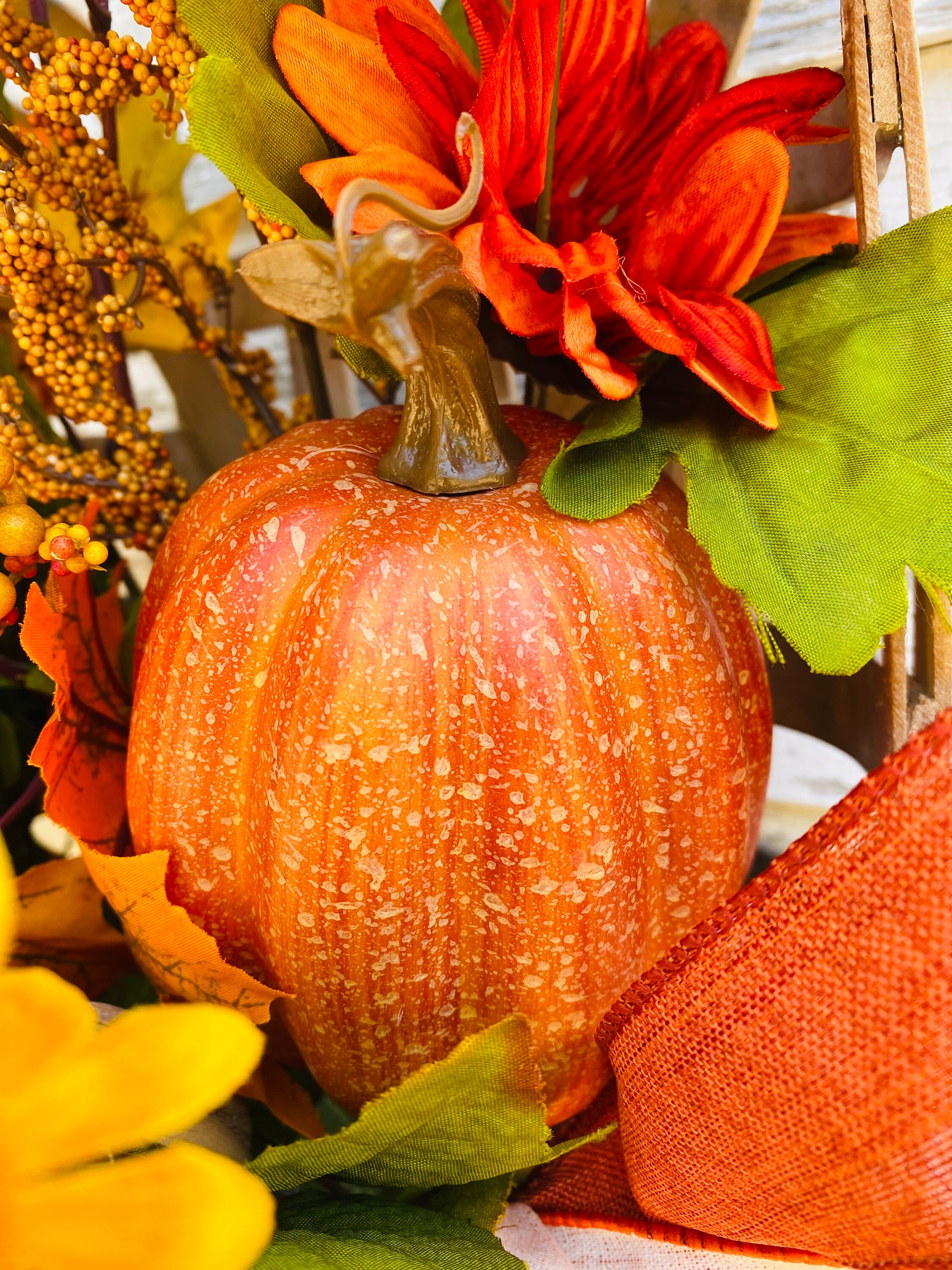 Fall Tobacco Basket Wreath, Fall Farmhouse Basket Wreath, Fall Decor ...