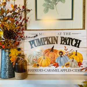 Fall Mantle Decor, Fall Mantle Sign, Fall Mantle Swag, Fall Mantle ...