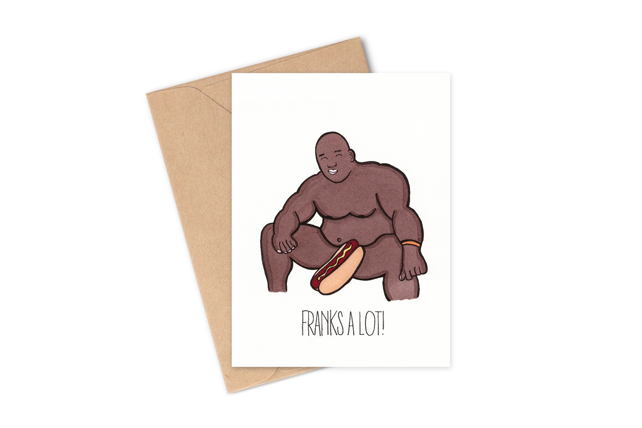 Franks A Lot Card Barry Wood Thank You Card T For Him Etsy