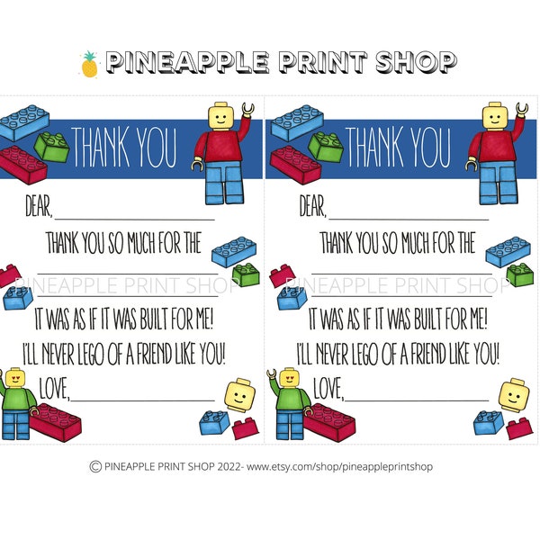 Toddler Thank You Note - Etsy