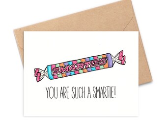 Smarties Gift With Card - Etsy