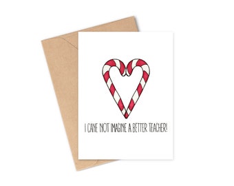 Candy Cane Pun Card - Etsy
