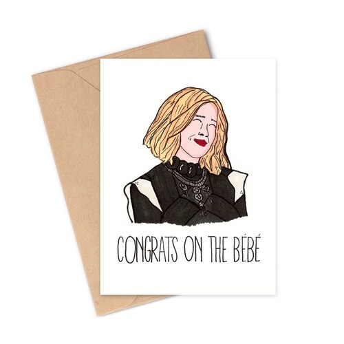 Schitts Creek Moira Rose Congrats on Your Bebe Card | Etsy