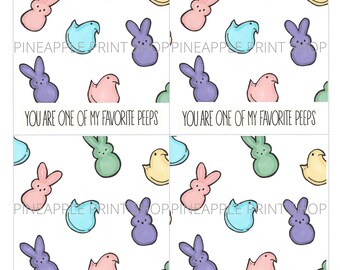 Easter Coloring PEEPS Pun Bookmarks - Etsy
