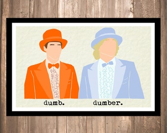 Dumb and dumber art | Etsy