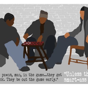 INSTANT DOWNLOAD - the Wire "chess" Print - Etsy