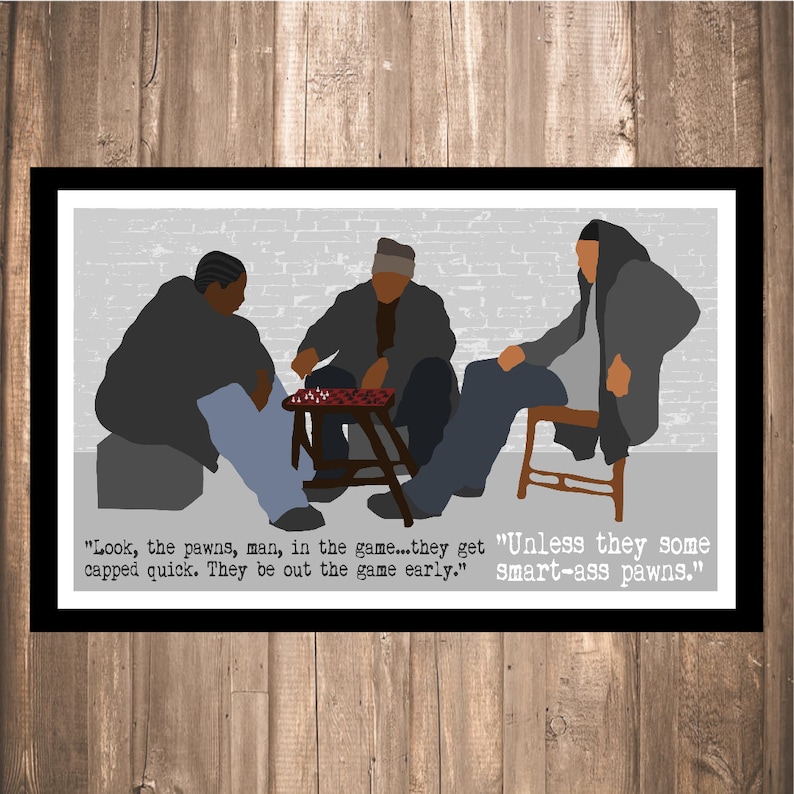 INSTANT DOWNLOAD - the Wire "chess" Print - Etsy