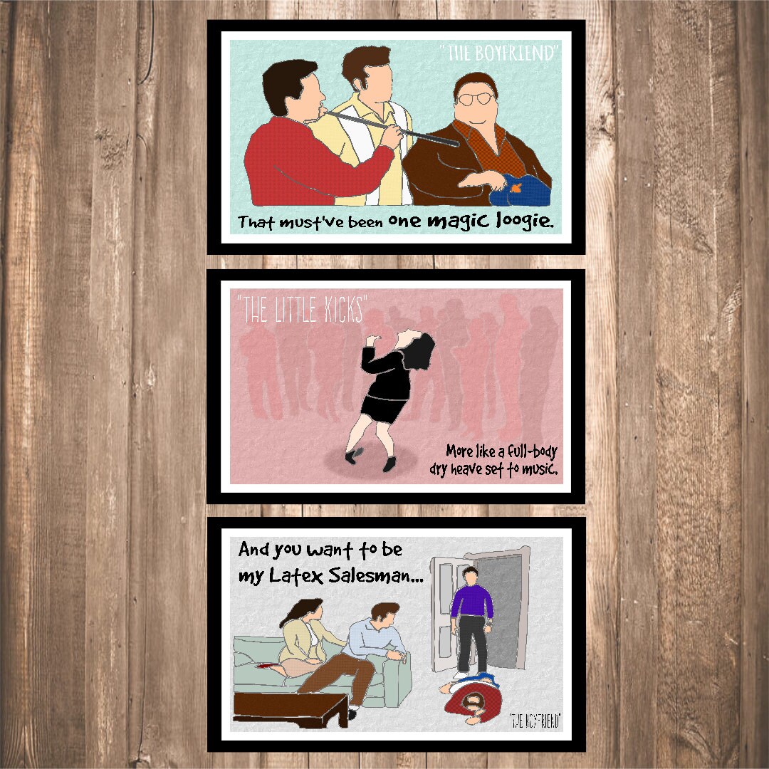 INSTANT DOWNLOAD - Seinfeld Minimalist Prints - Set of Three - Etsy
