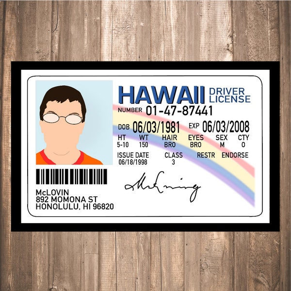 Mclovin id - Etsy México