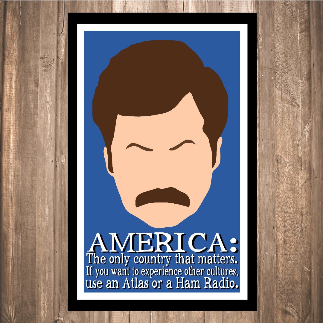 INSTANT DOWNLOAD - Ron Swanson "america" Print - Etsy