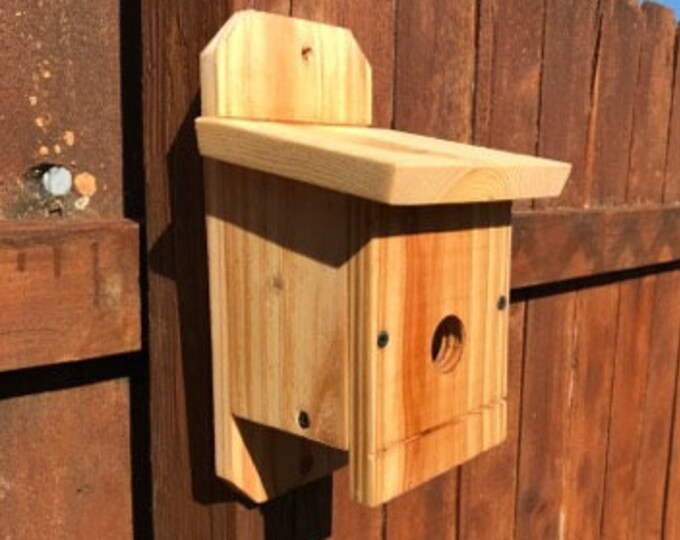 Chickadee & Nuthatch Nest Box Bird House - Etsy