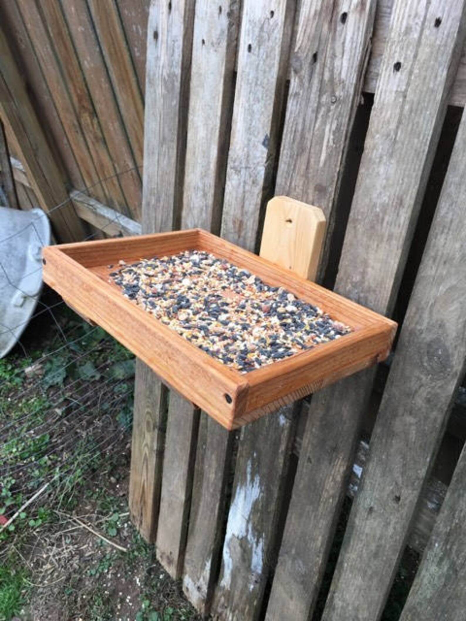 Large Cedar Platform Bird Feeder. - Etsy