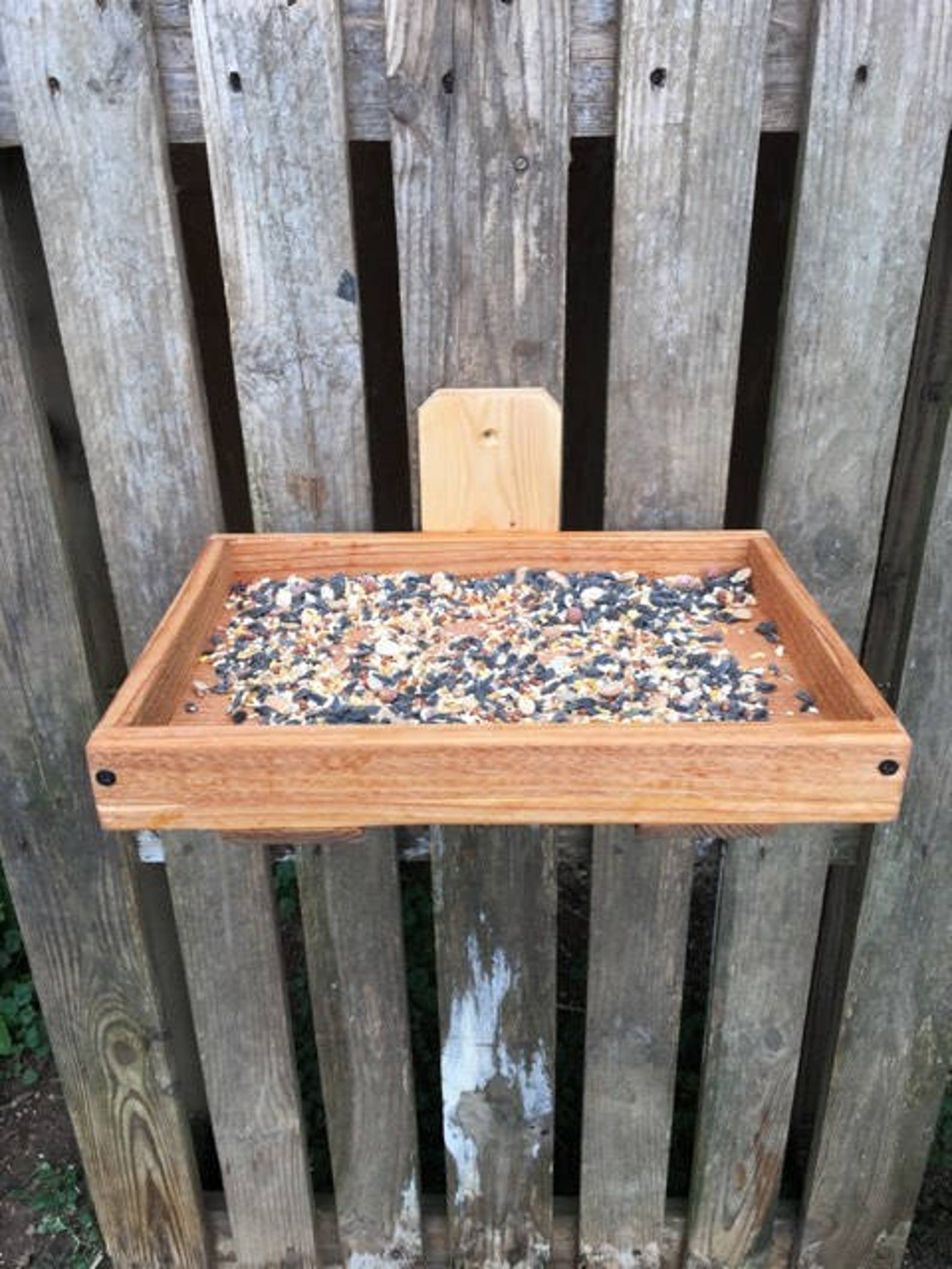 Large Cedar Platform Bird Feeder. - Etsy