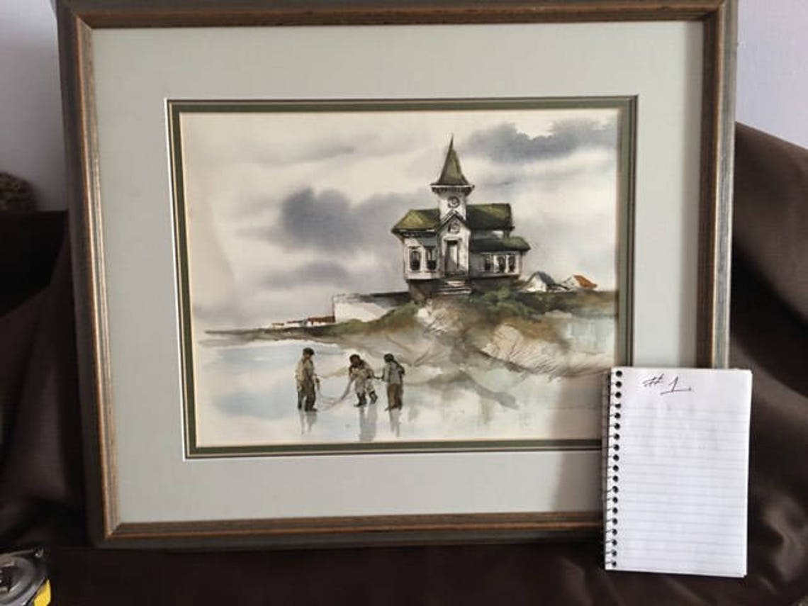Original Watercolor by Robert Fabe. Listed Artist. - Etsy