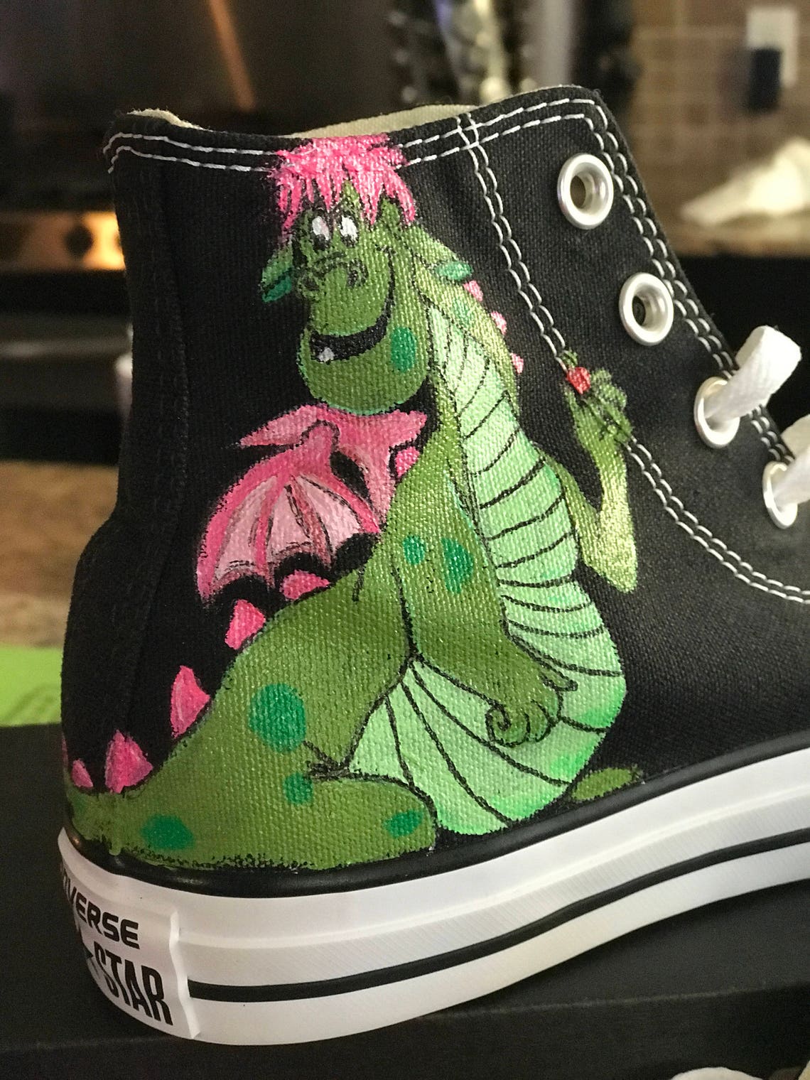 Custom painted Converse High Tops inspired by Disney's | Etsy