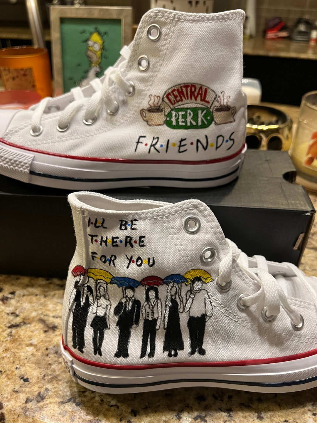 Custom Painted Converse Hi-tops - Etsy