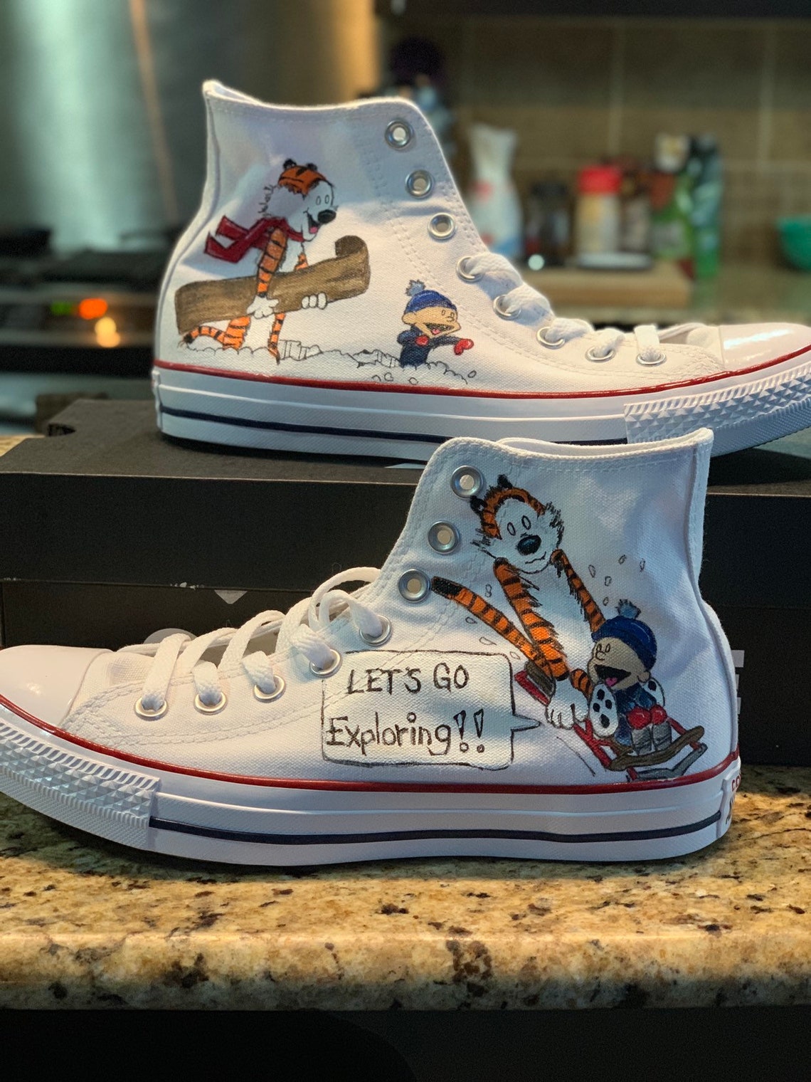 Custom Painted Converse INSPIRED by Characters Resembling | Etsy