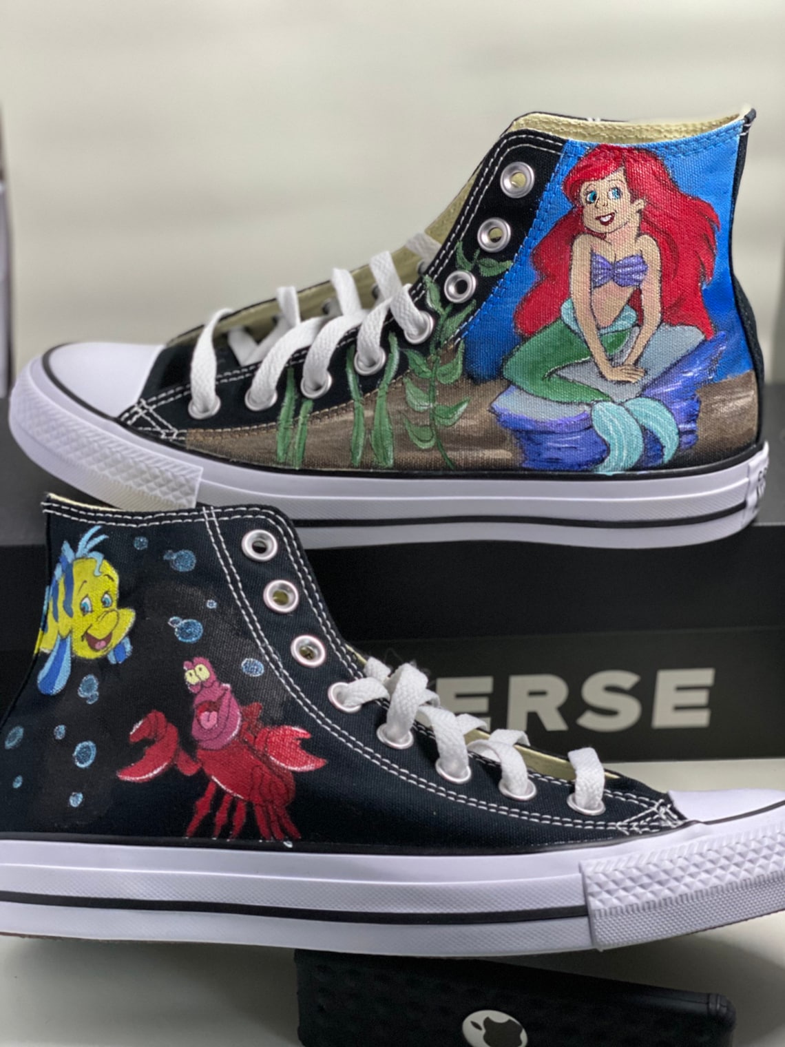 Custom Converse Inspired by Disney's the Little Mermaid - Etsy UK