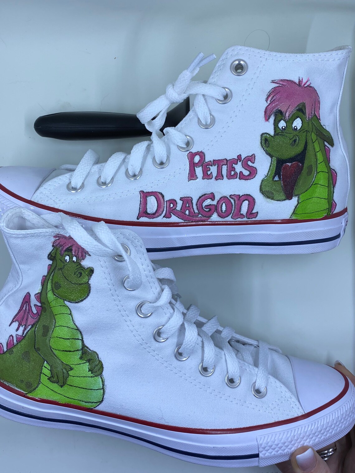 Custom Painted Converse High Tops Inspired by Disney's - Etsy