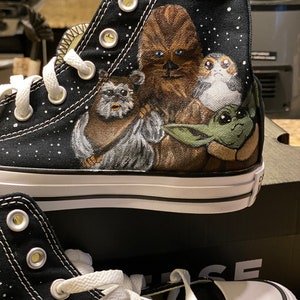 Custom Painted Converse Inspired by the Star Wars Saga - Etsy