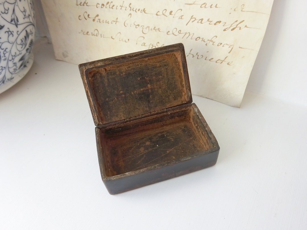 Antique Snuff Box Early 19th Century Papier-mâché Snuff Box - Etsy