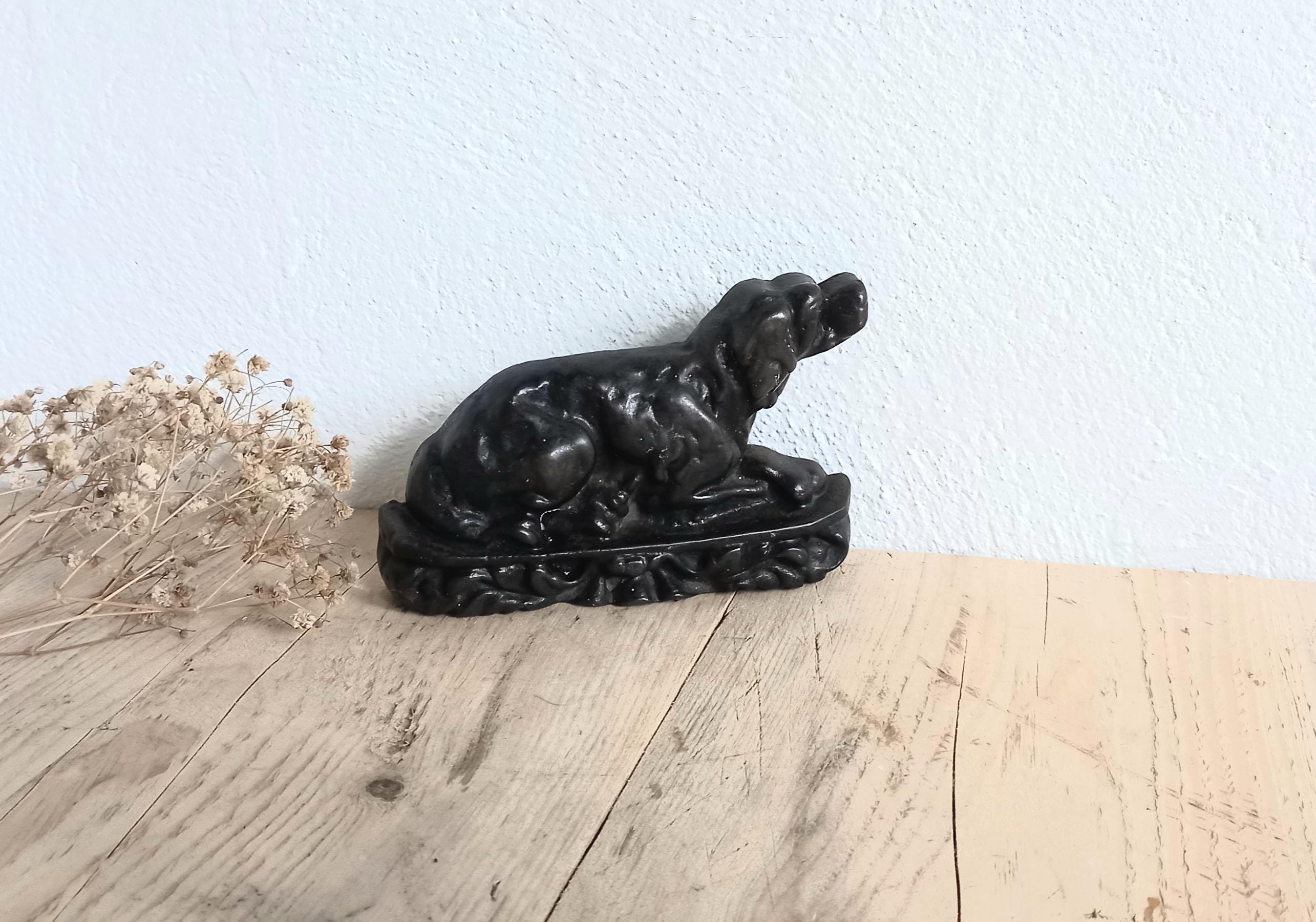 Antique Cast Iron Doorstop, 19th Century Spaniel Dog Doorstop ...