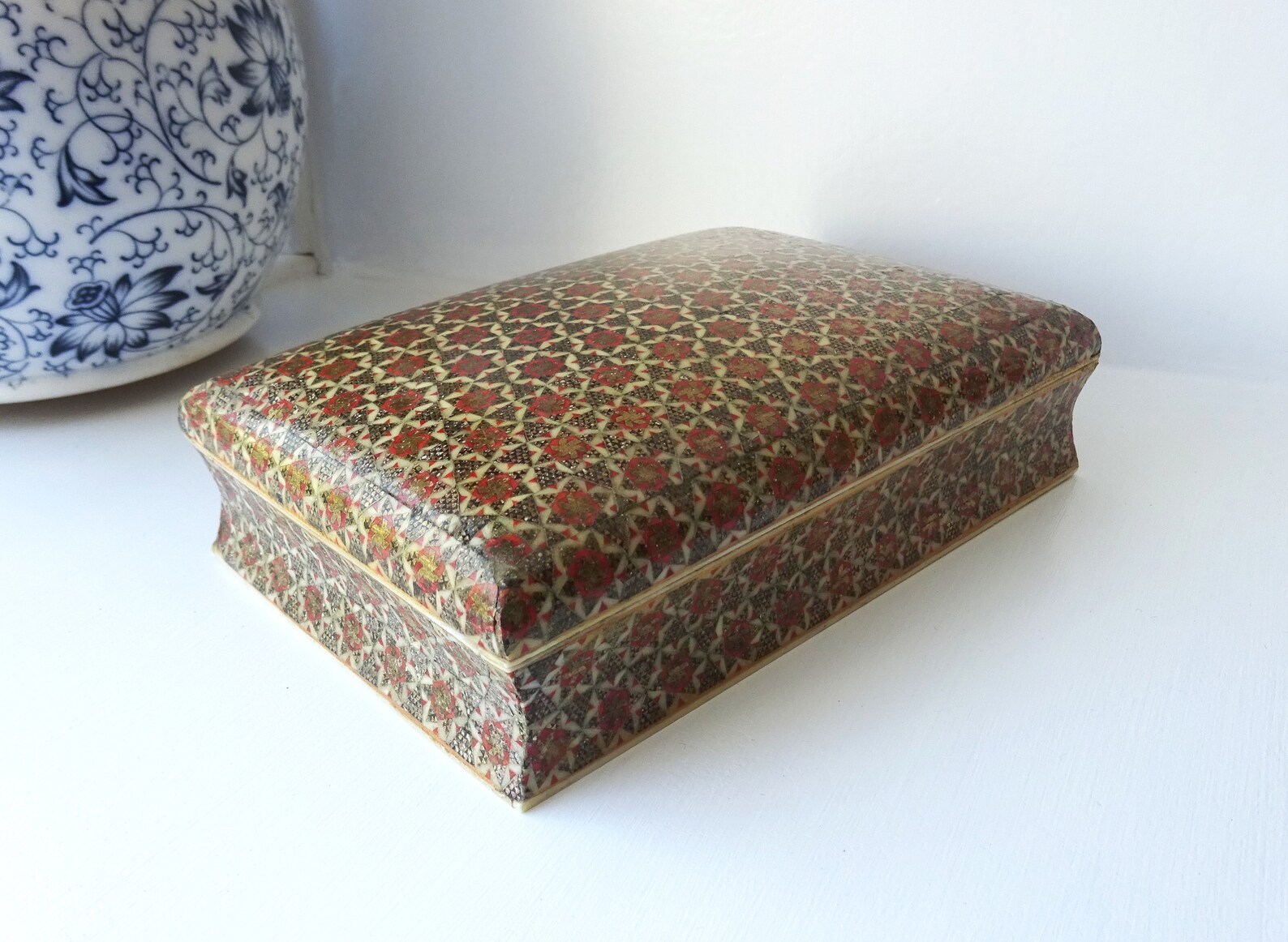 Antique Sadeli Ware Box, 19th Century Micro Mosaic Anglo Indian Casket ...