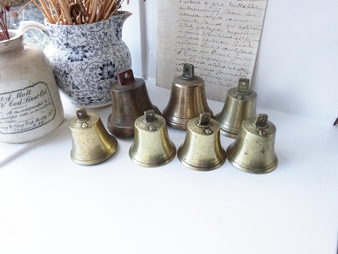 Antique Brass / Bronze Bells, Campanology Bells, Shop Door Entry Bells ...