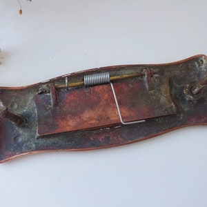 Antique Vertical Brass Letter Flap With Remains of Copper Plate ...