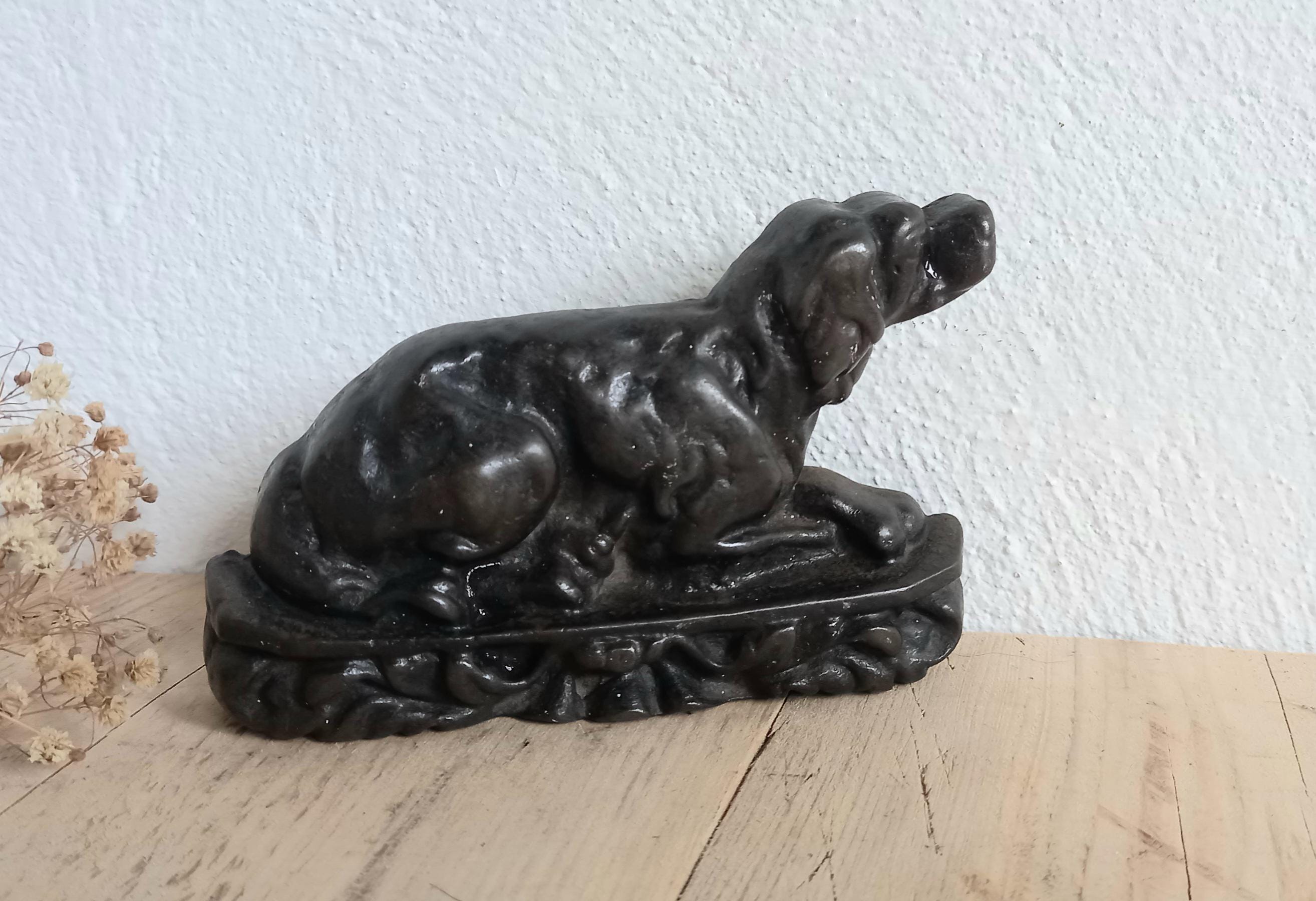 Antique Cast Iron Doorstop, 19th Century Spaniel Dog Doorstop ...