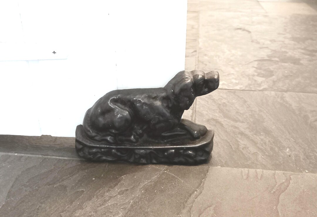 Antique Cast Iron Doorstop, 19th Century Spaniel Dog Doorstop ...