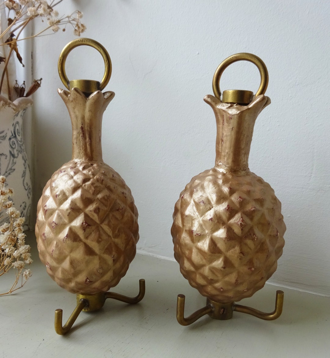 Antique Chandelier Hook X1 Brass and Plaster Pineapple Ceiling Rose ...