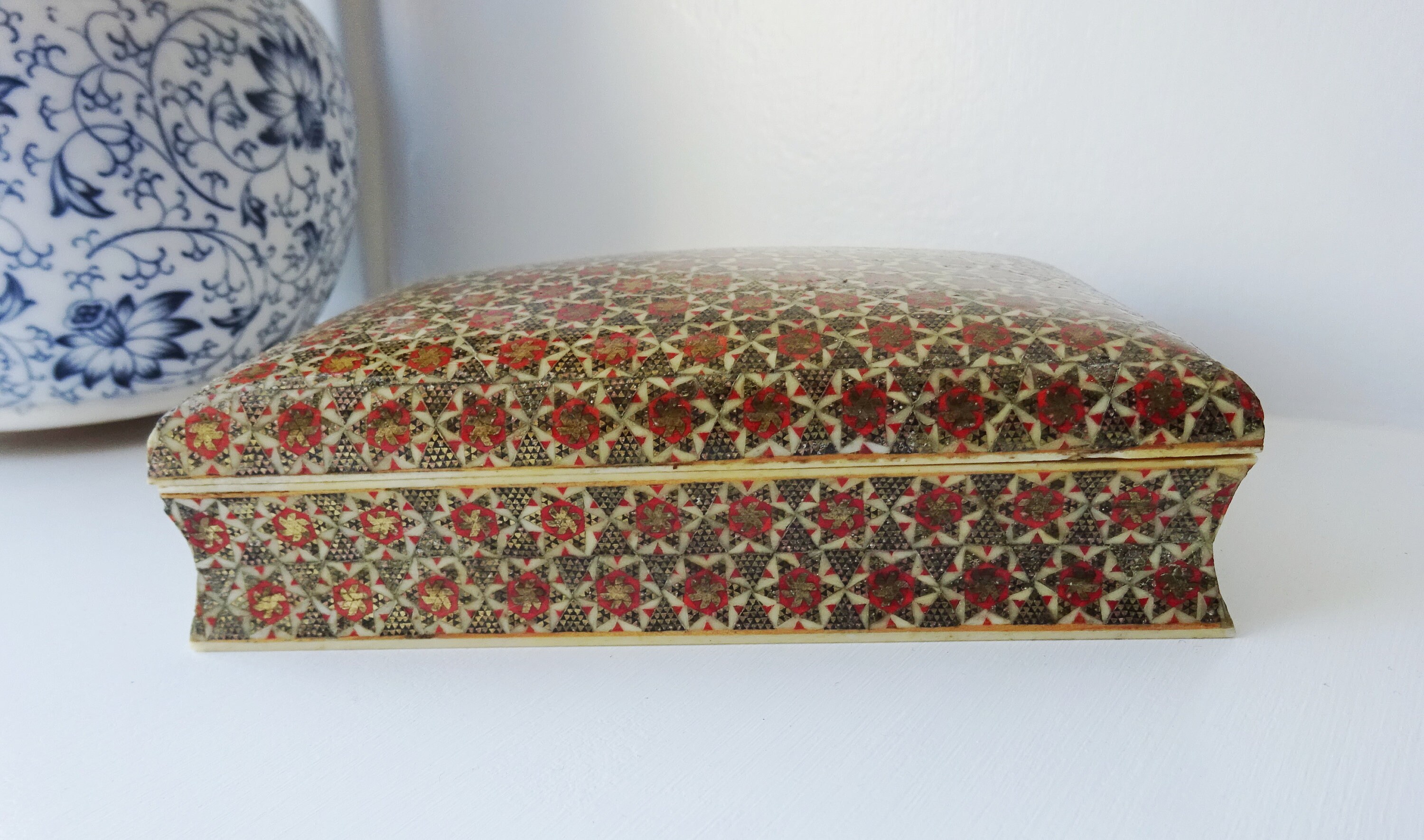 Antique Sadeli Ware Box, 19th Century Micro Mosaic Anglo Indian Casket ...