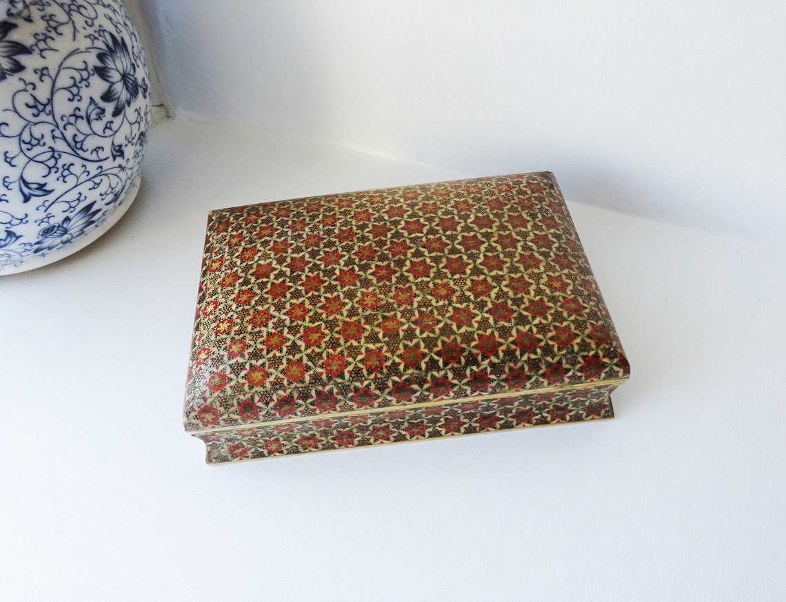 Antique Sadeli Ware Box, 19th Century Micro Mosaic Anglo Indian Casket ...