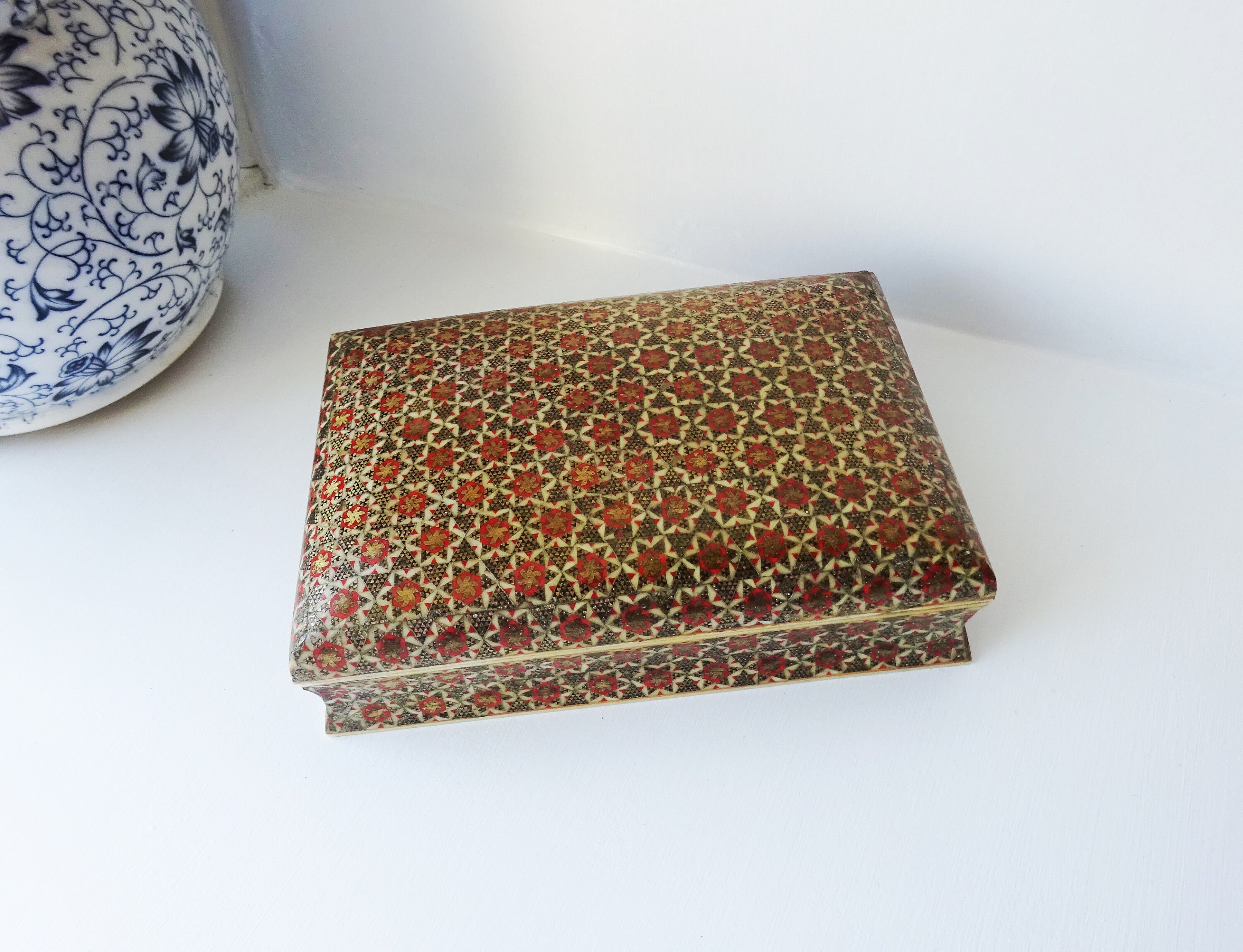 Antique Sadeli Ware Box, 19th Century Micro Mosaic Anglo Indian Casket ...