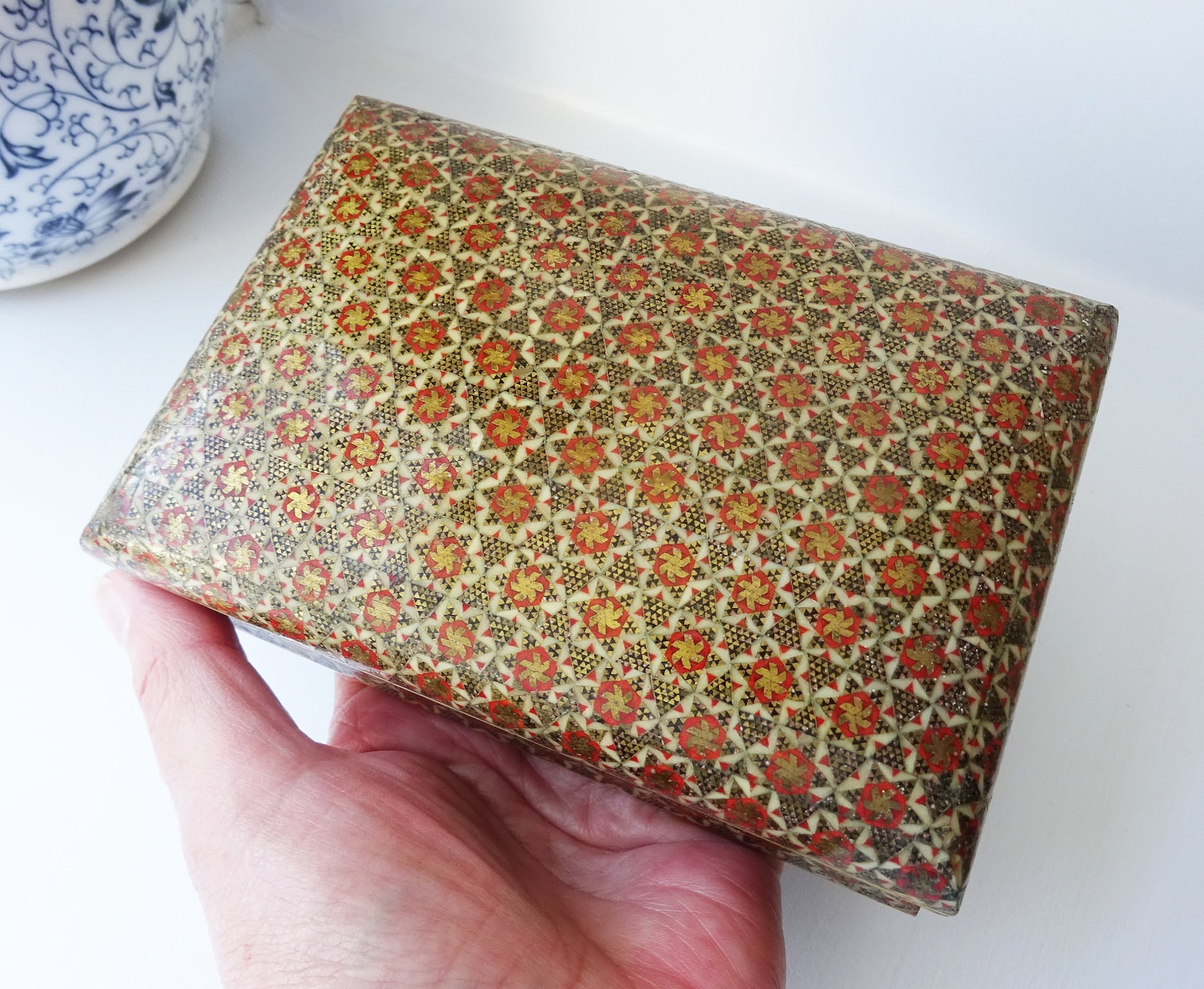 Antique Sadeli Ware Box, 19th Century Micro Mosaic Anglo Indian Casket ...