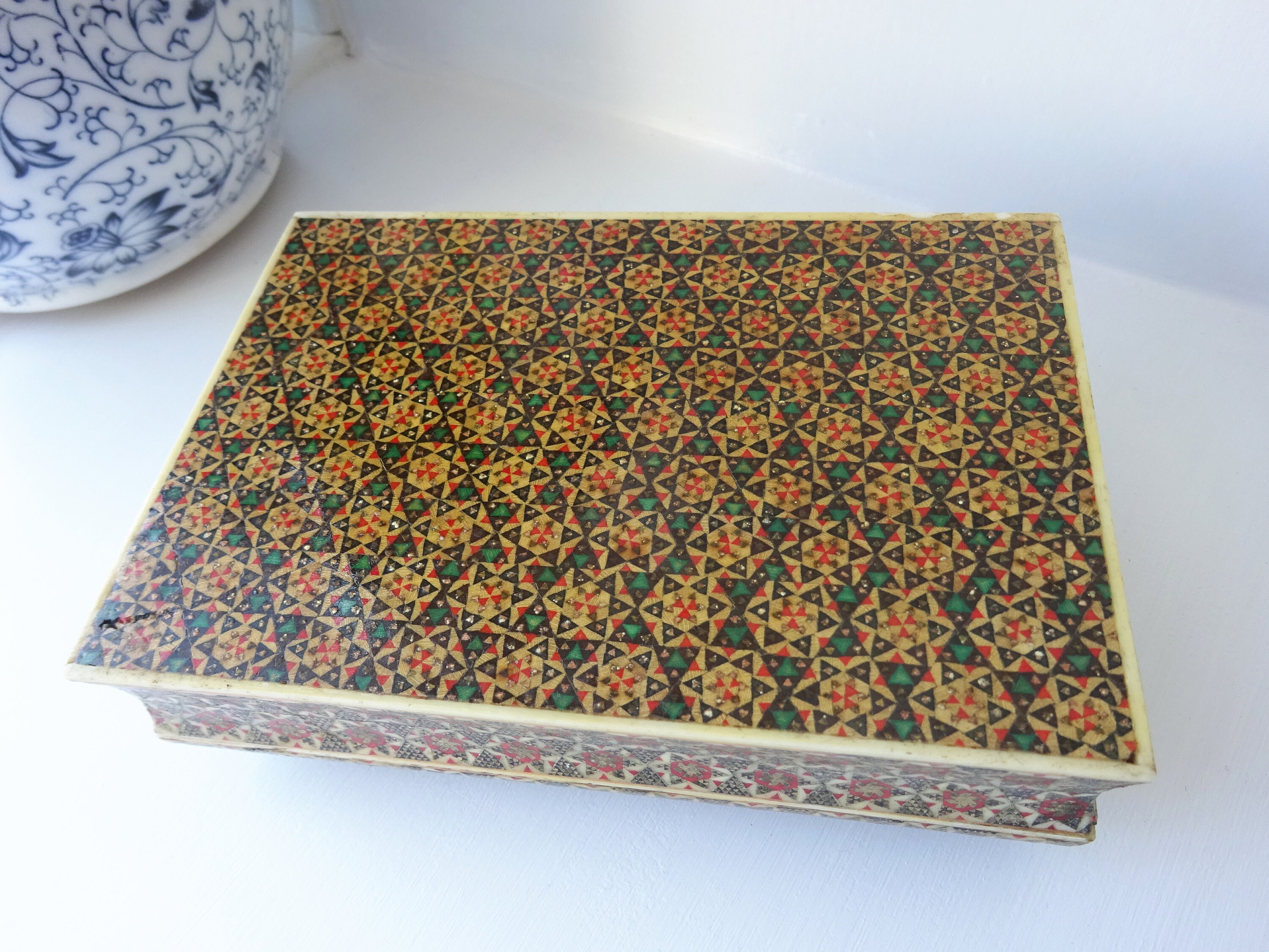 Antique Sadeli Ware Box, 19th Century Micro Mosaic Anglo Indian Casket ...
