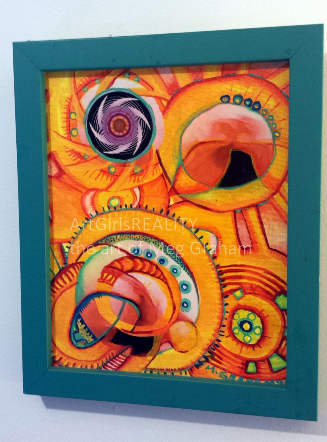 WINDMILL, Collage, Painting, on Canvas Panel, Mixed Media,8" X 10 ...