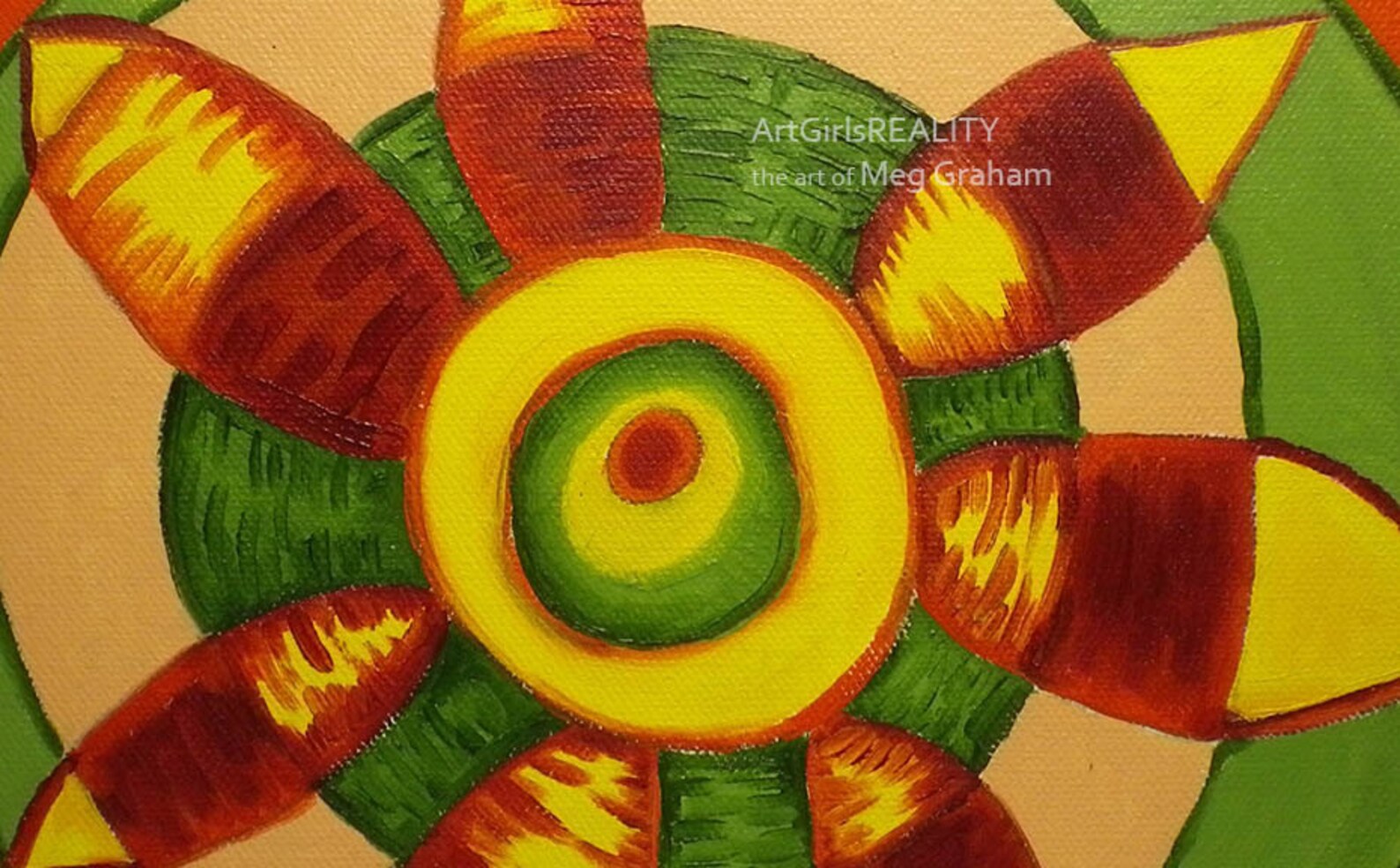 AFRICAN QUEEN, Mandala, Visionary Art, Oil Painting, on Canvas, 10"x 10 ...