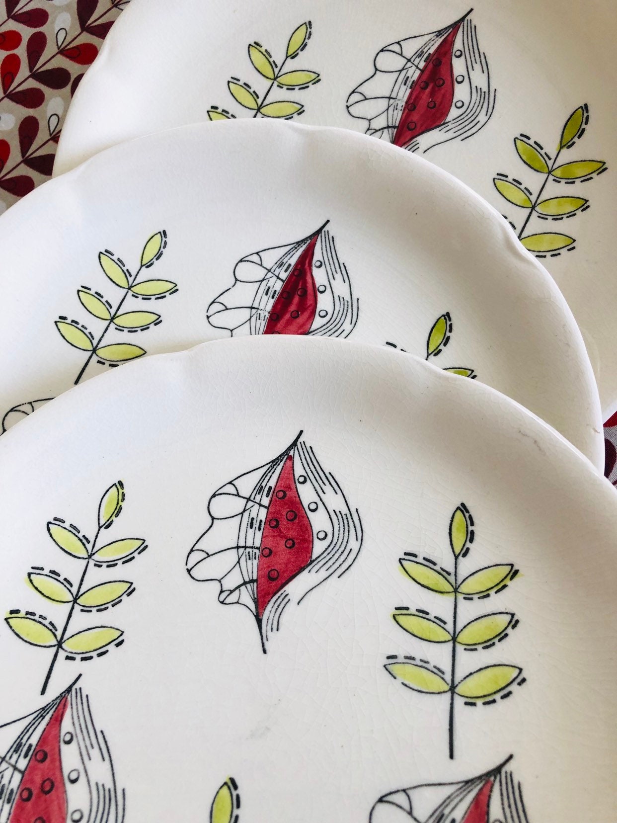 An iconic 1950s JAS Broadhurst ironstone hand painted salad or | Etsy
