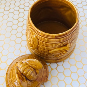 A Vintage Beehive Shaped Honey Pot. Styled to Imitate a Traditional ...